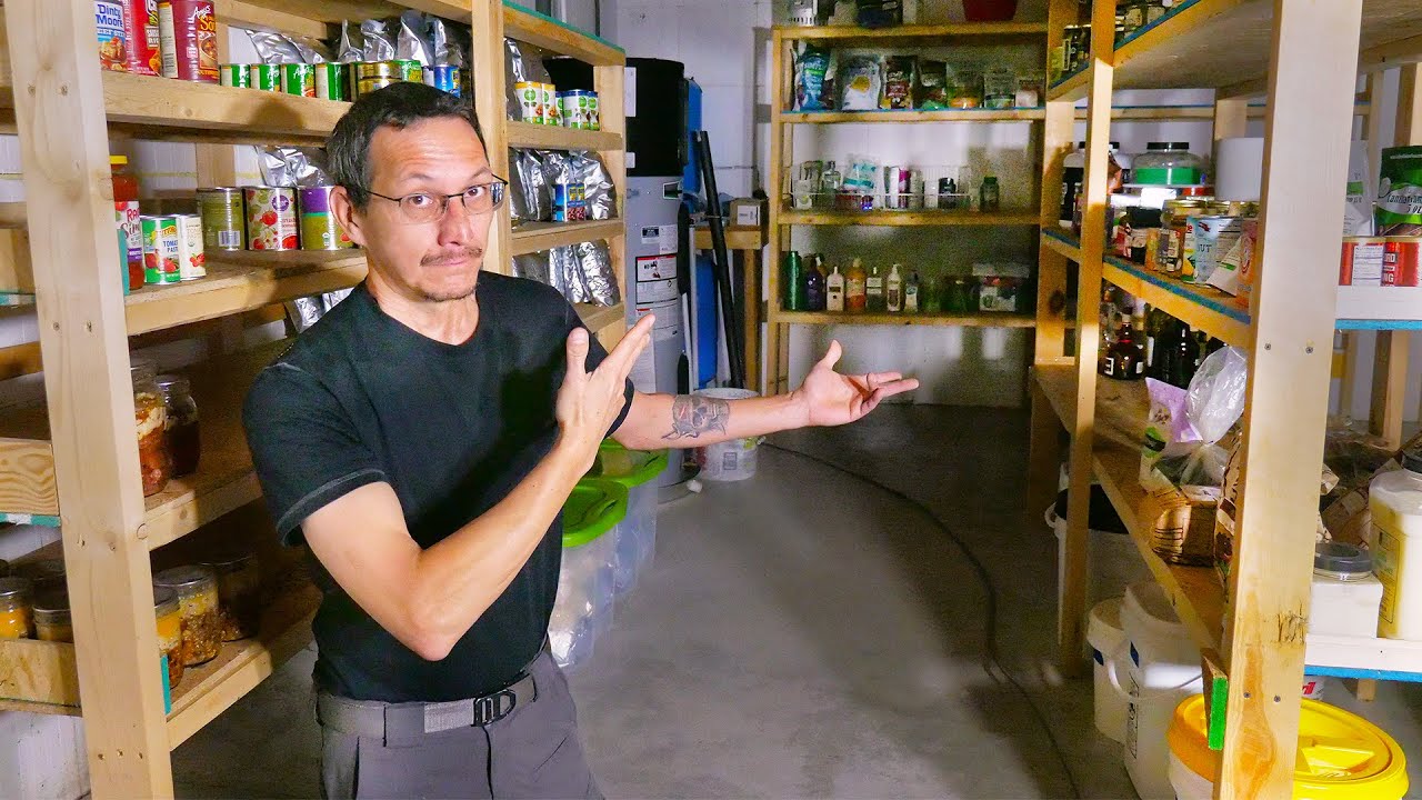 SO EXCITED! NEW PREPPER FOOD PANTRY SETUP - YouTube