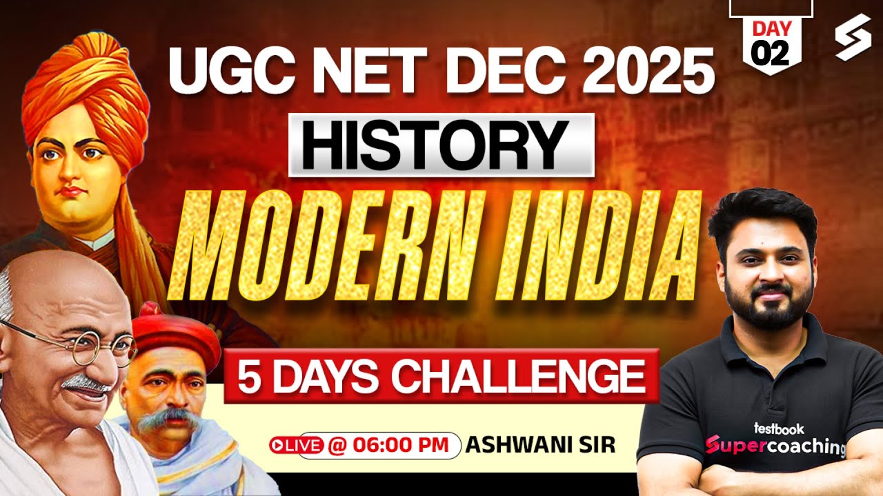 UGC NET History 5 Days Challenge #2 | Modern India History UGC NET ...