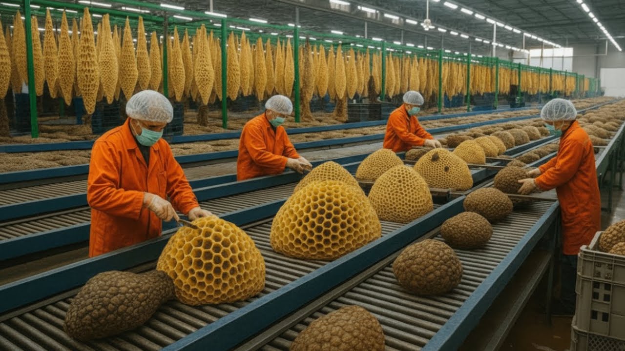 Inside a Modern Honey Factory 🍯 How Pure Honey Is Made (Full Process ...