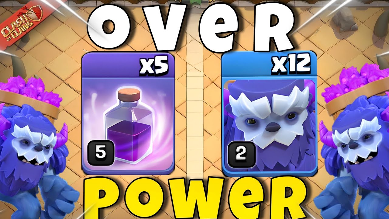 Over Power | th12 yeti rage Attack strategy in clash of clan 🍁 - YouTube