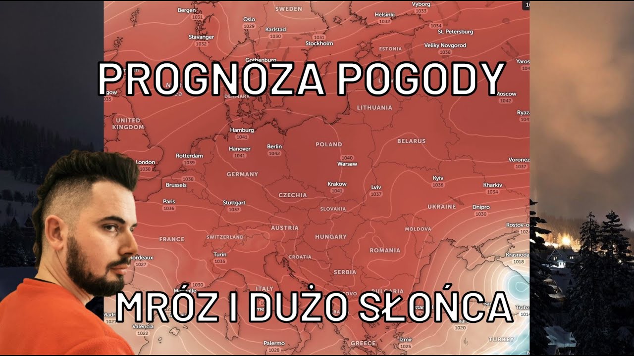 Mróz w nocy i piękna pogoda w dzień. Dużo słońca. Wysokie ciśnienie ...