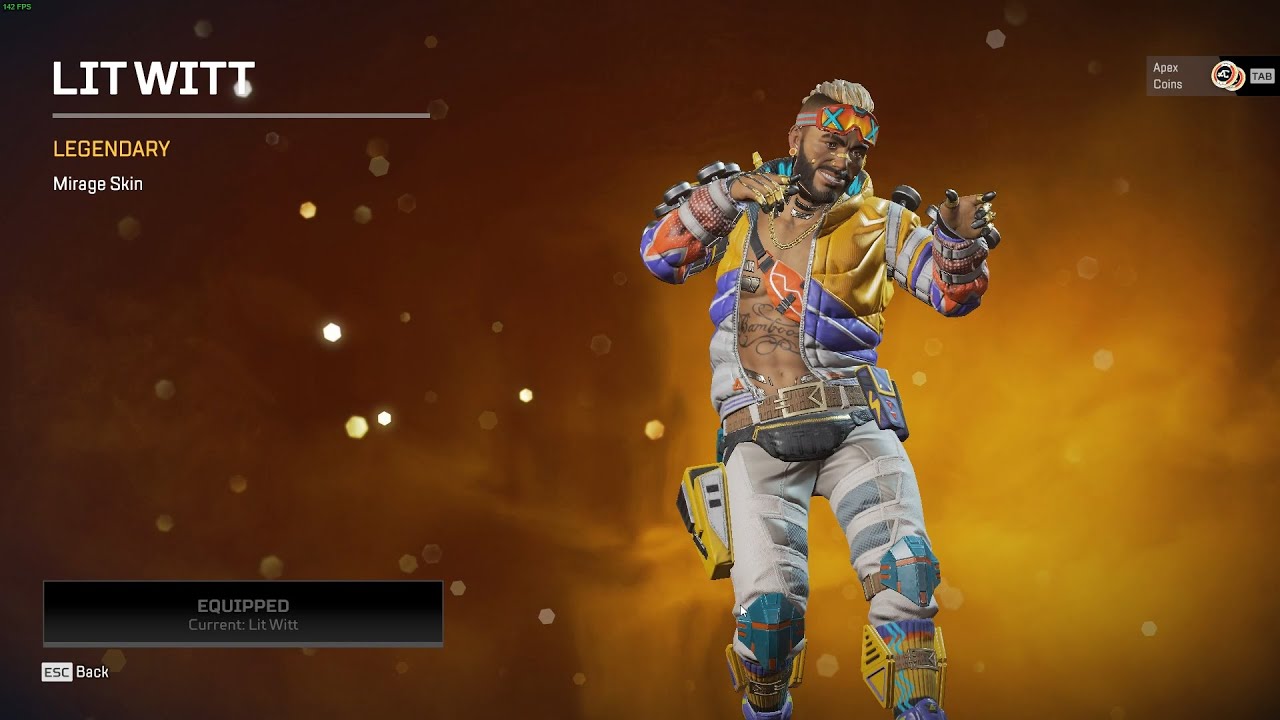 New Mirage anniversary skin "Lit Witt" showcase / Apex Legends Season ...