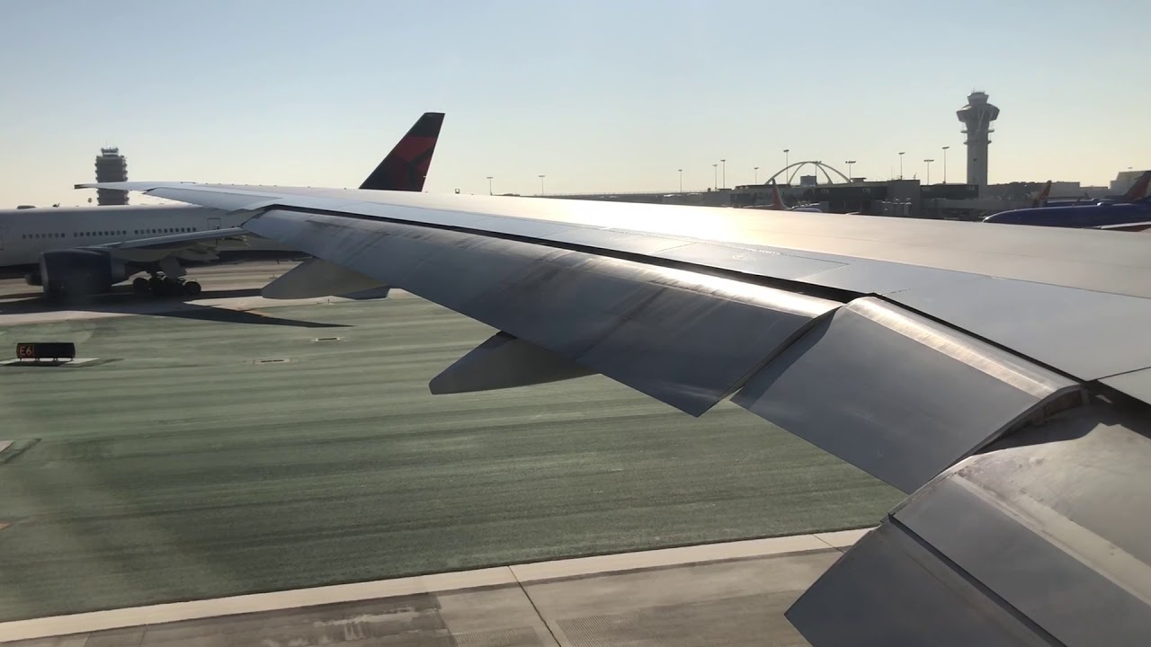 All Nippon Airways Flight NH 5 777-300ER Noon Takeoff @ Los Angeles ...