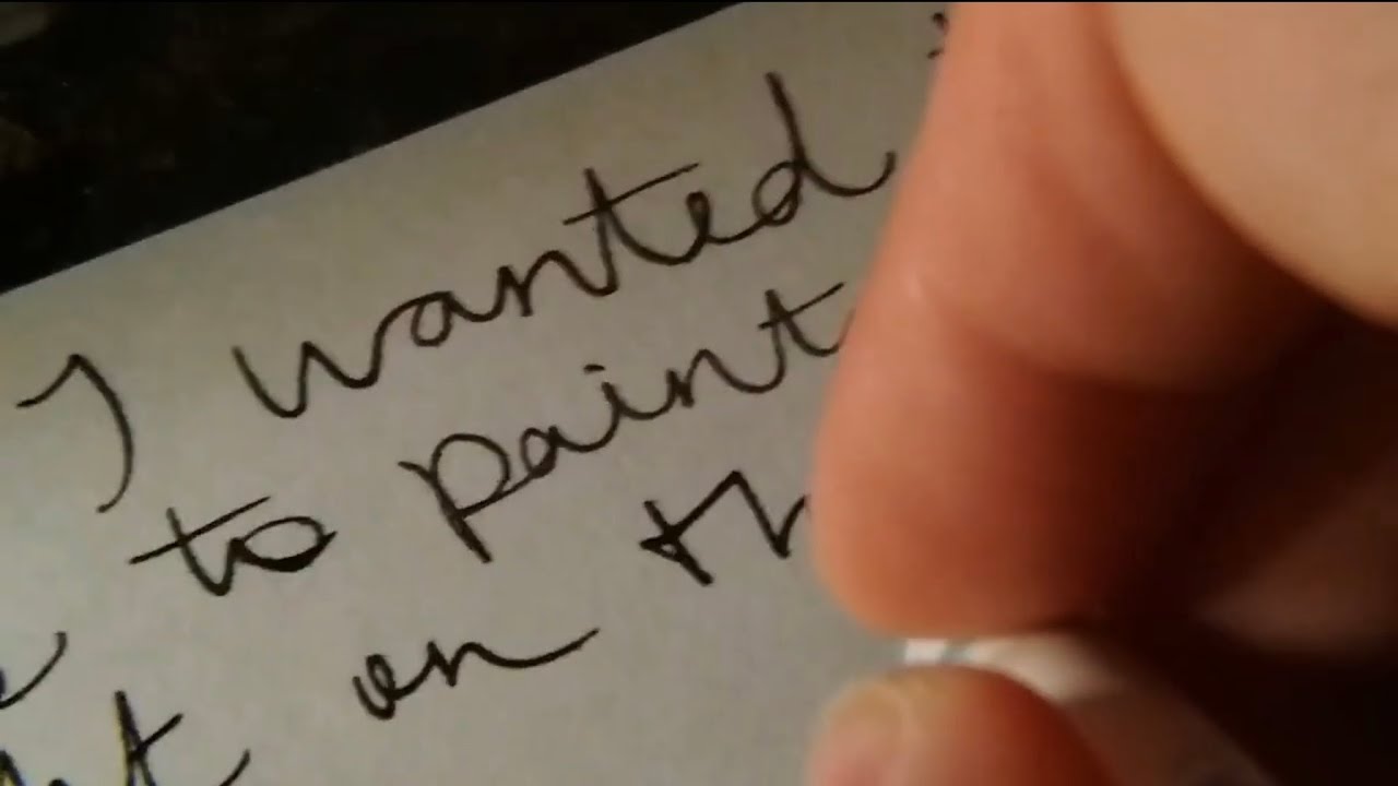 POV Handwriting Edward Hopper Quote - YouTube