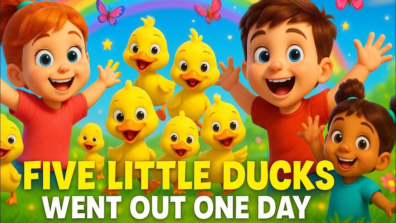Five ducksaFive Little Ducks Went Out One Day 🦆 | Fun Counting ...