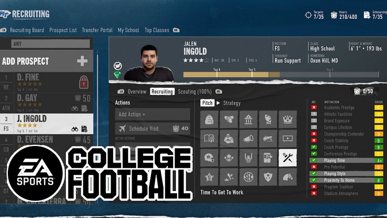 How to Sway Recruits to Commit using MTSU in College Football 25 - YouTube