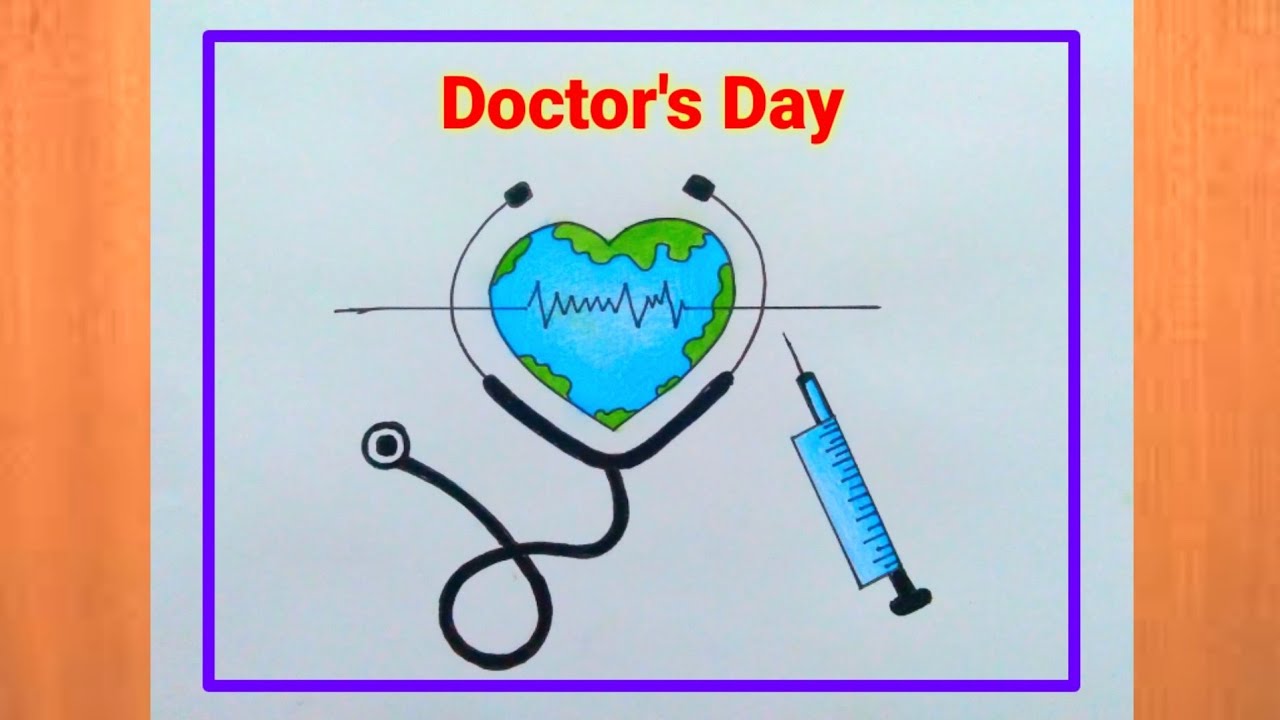 Doctor day drawing / World Doctor Dayposter / National Doctor Day ...