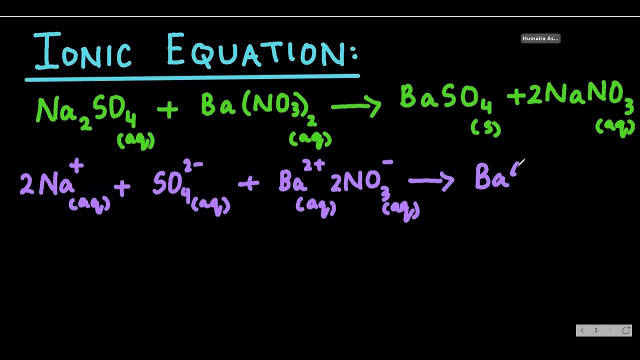 How to write ionic equation| Part-2 #chemistry #chemistrylessons - YouTube