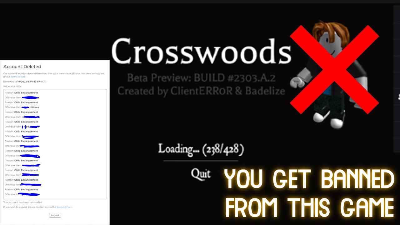 If You Play This Roblox Game You Get Banned [Crosswoods] - YouTube