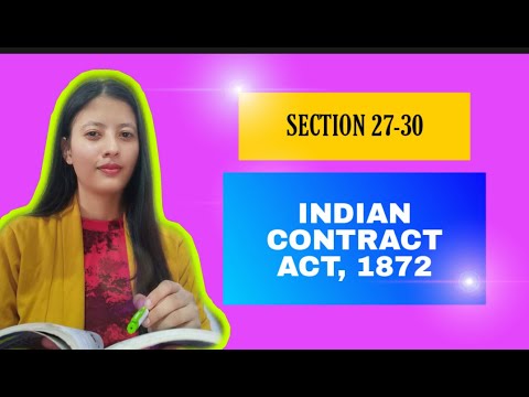 SECTION 27-30 OF THE INDIAN CONTRACT ACT, 1872: VOID AGREEMENTS - YouTube