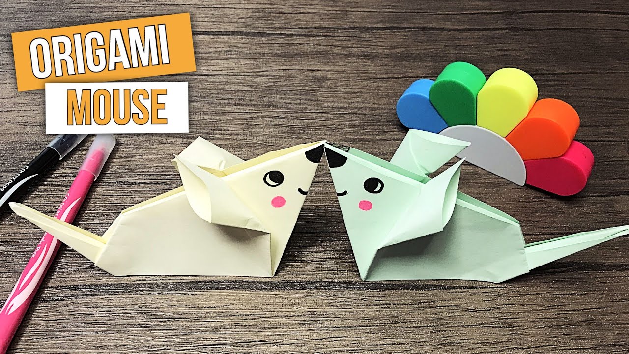 How to Make an Origami Mouse - Origami Animals - YouTube