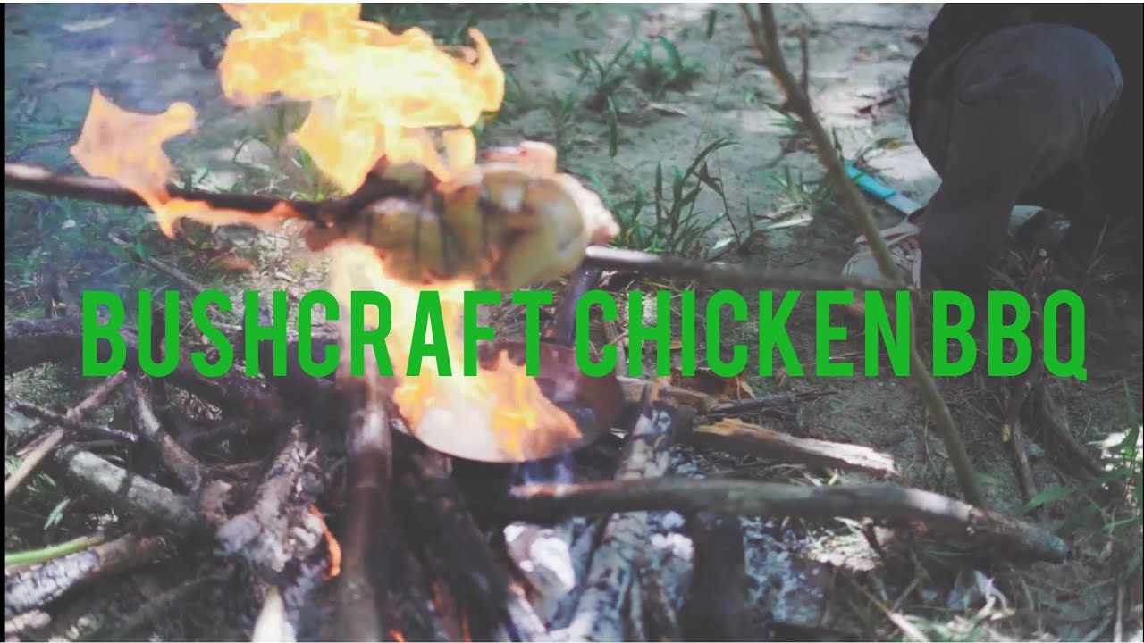 Indonesian bushcraft | Chicken BBQ - YouTube