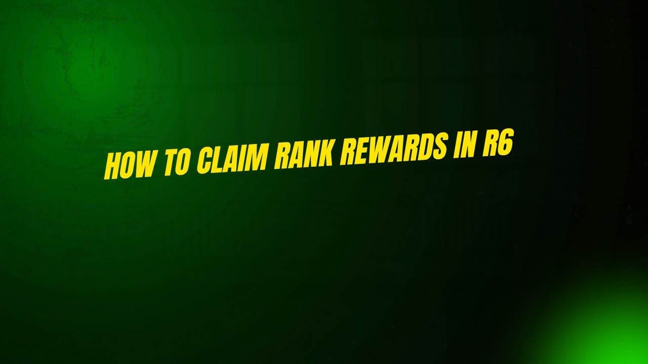 How to Claim Rank Rewards in R6 - YouTube