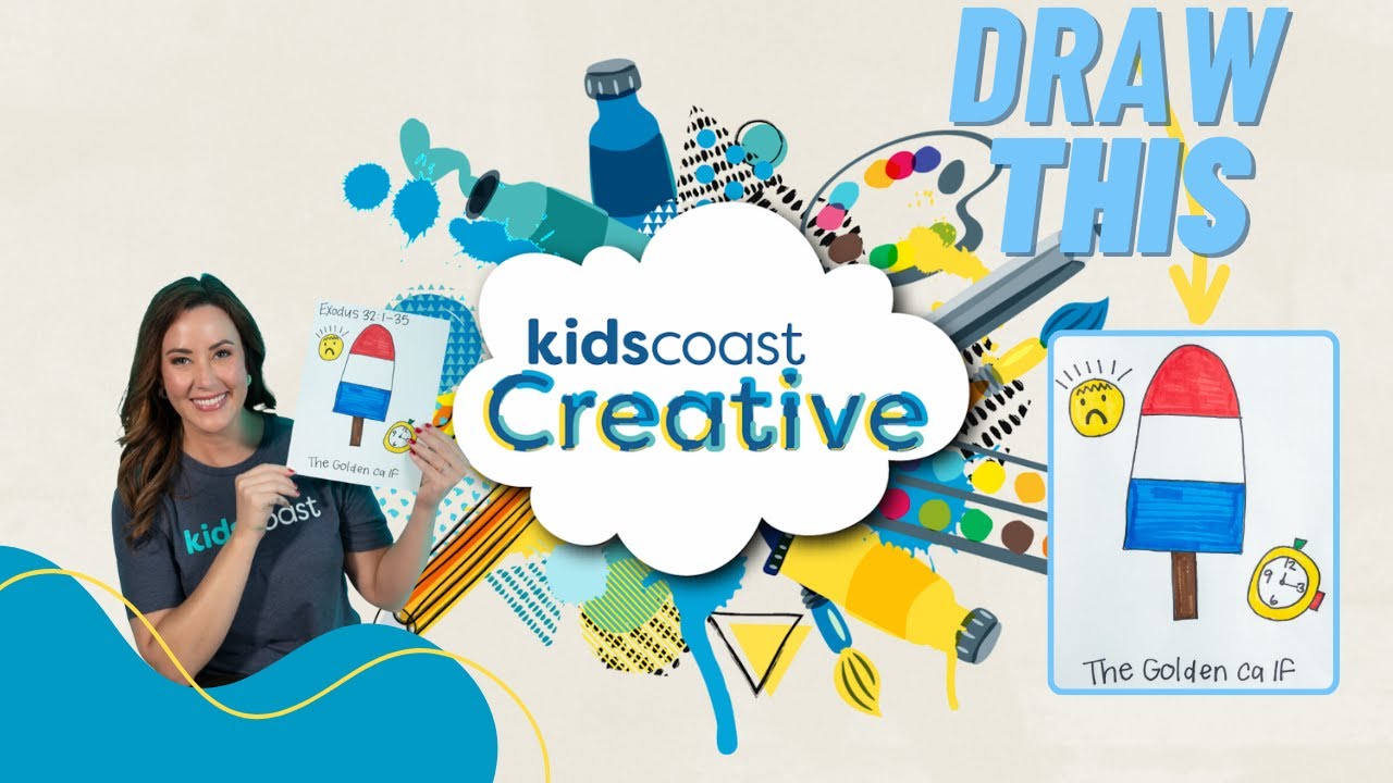 Kidscoast At Home | How to Draw a Popsicle - YouTube