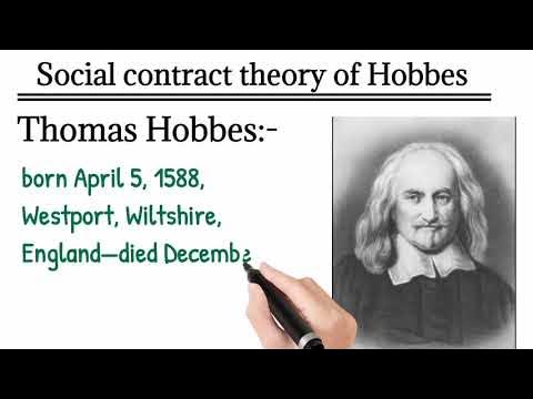 Social contract theory of Thomas Hobbes । हिंदी। upsc - YouTube