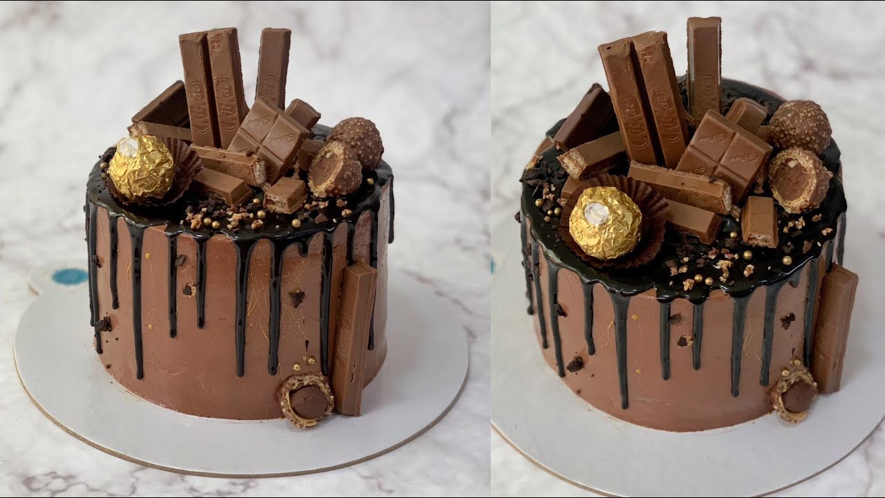 Chocolate Loaded Cake | Chocolate Ganache Drip Cake | Chocolate ...