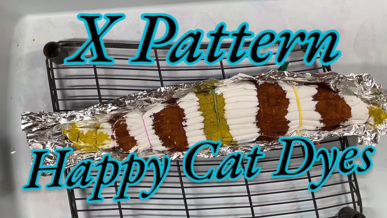 Tie Dye: A Large X With Happy Cat Dyes - YouTube