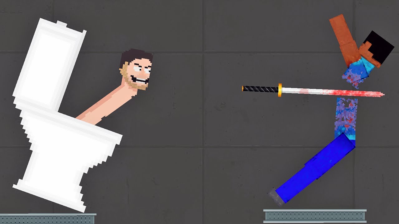 Skibidi Toilet Throw Weapons at People in Regular Human Workshop - YouTube