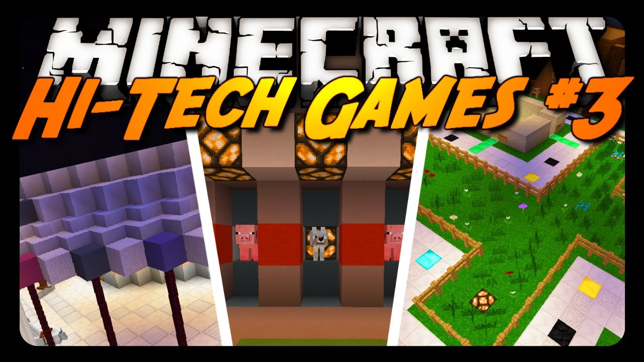 Minecraft: HI-TECH GAMES! - Pt. 3 w/ CavemanFilms! - YouTube
