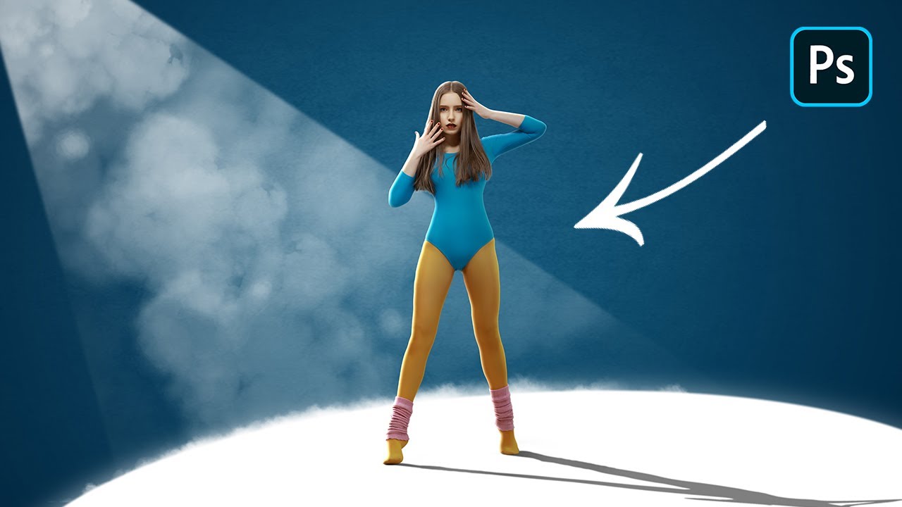 Photoshop Tutorial: How to Create Smoke Rays on Your Background - YouTube