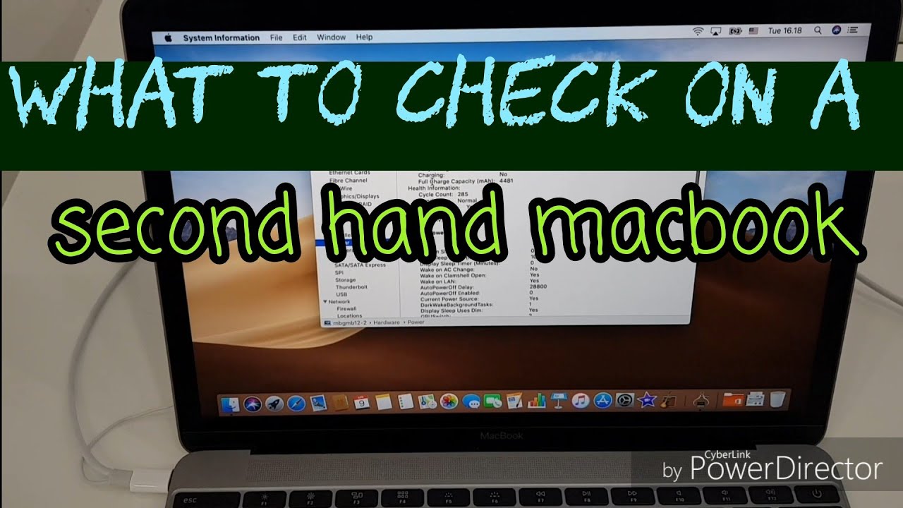 What to check when getting a second hand macbook - YouTube