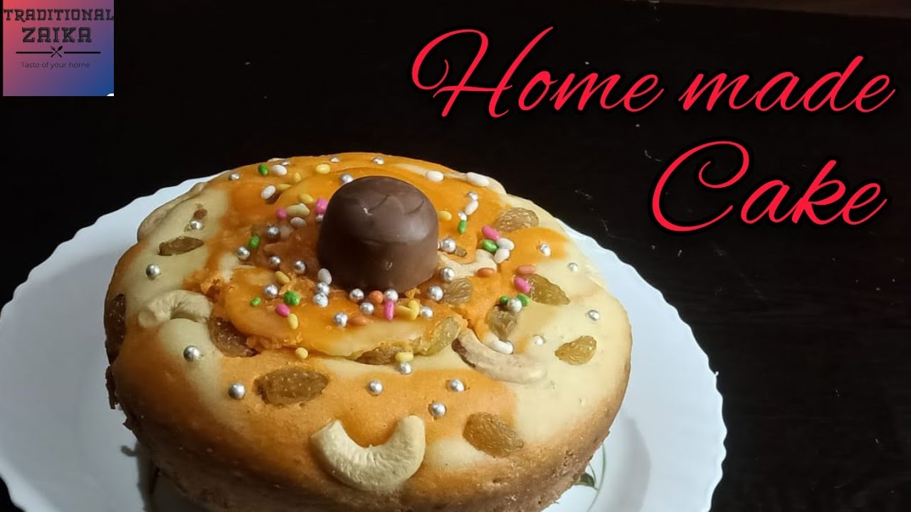Homemade Cake/ Double colour cake / Vanilla flavour - YouTube