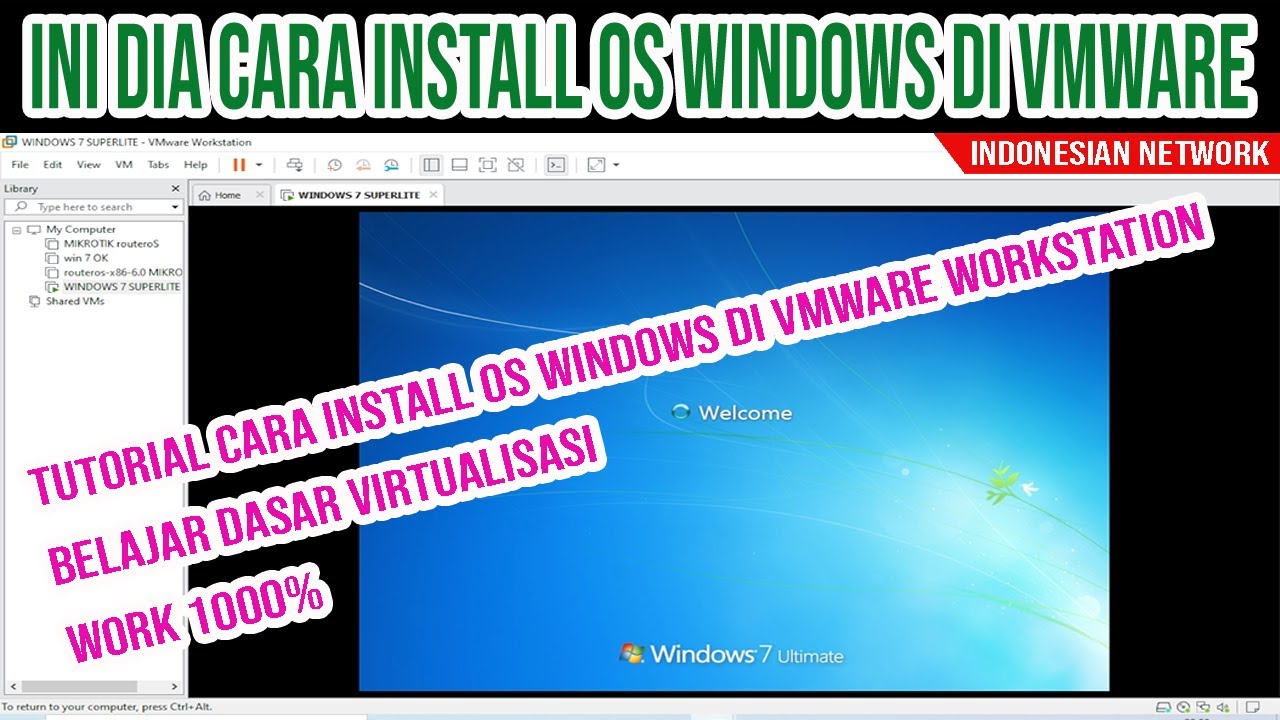 THIS IS THE TUTORIAL HOW TO INSTALL WINDOWS OS ON VMWARE WORKSTATION