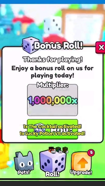 x1,000,000 Roll in Pets Go!! #roblox #petsgo - YouTube