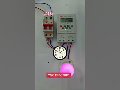 Digital Programmable Timer Connection with Load (Earth Leakage Circuit Breaker RCBO) - YouTube
