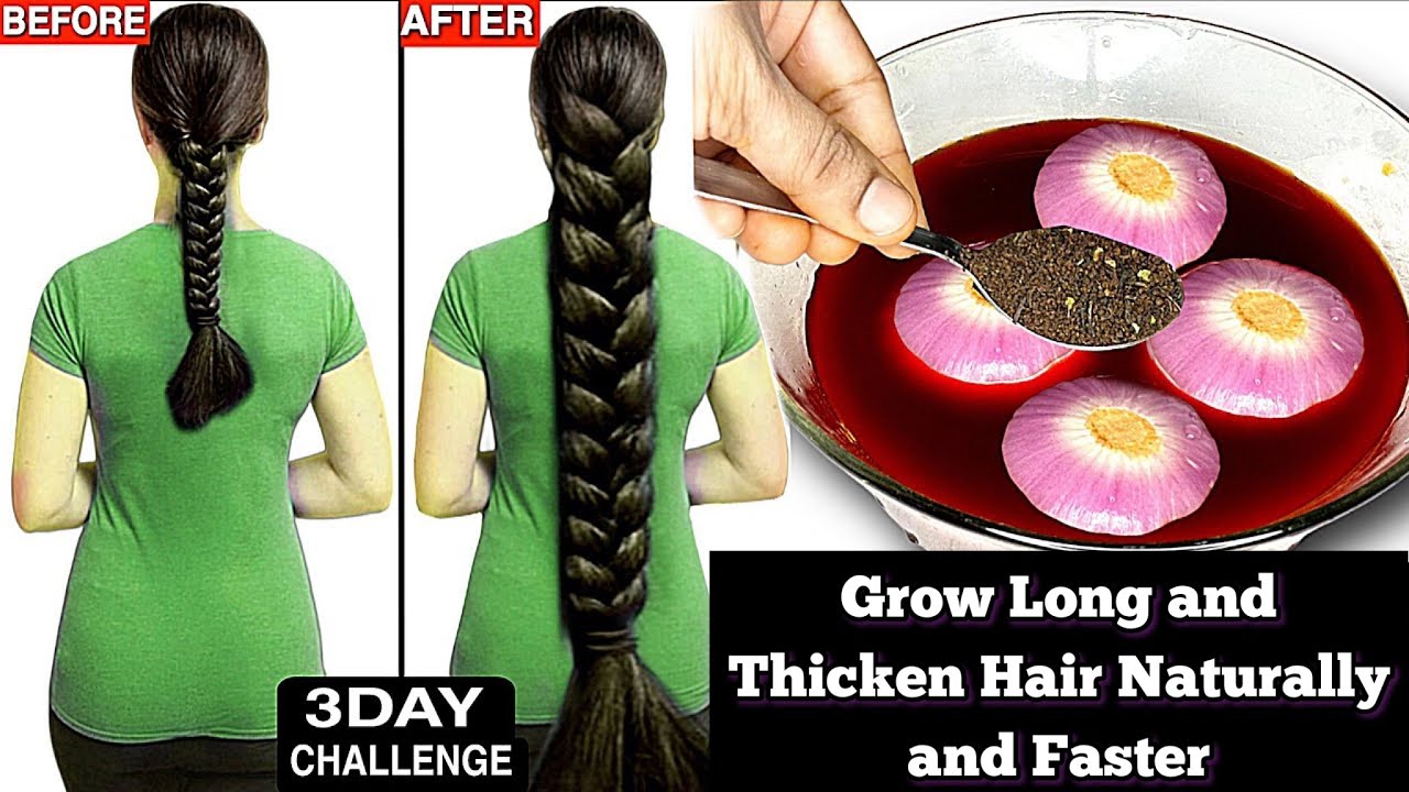 How To Grow Long and thicken Hair Naturally and Faster | DIY Powerful ...