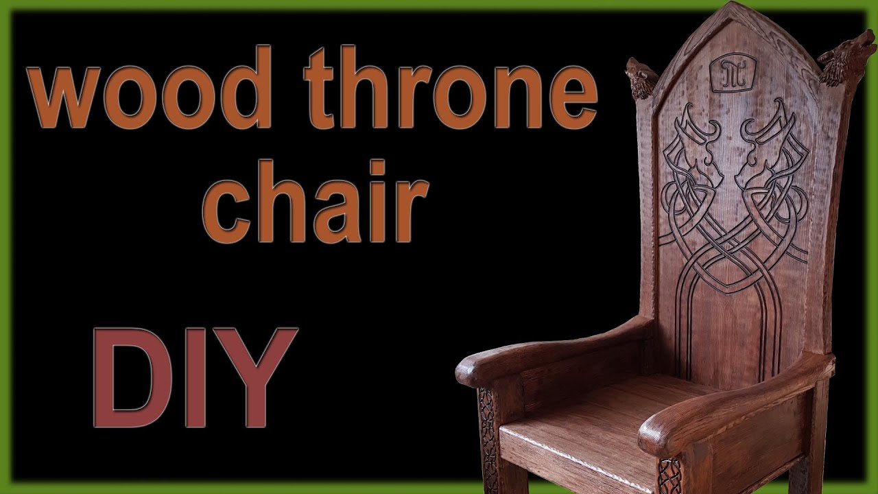 Wood throne chair. - YouTube
