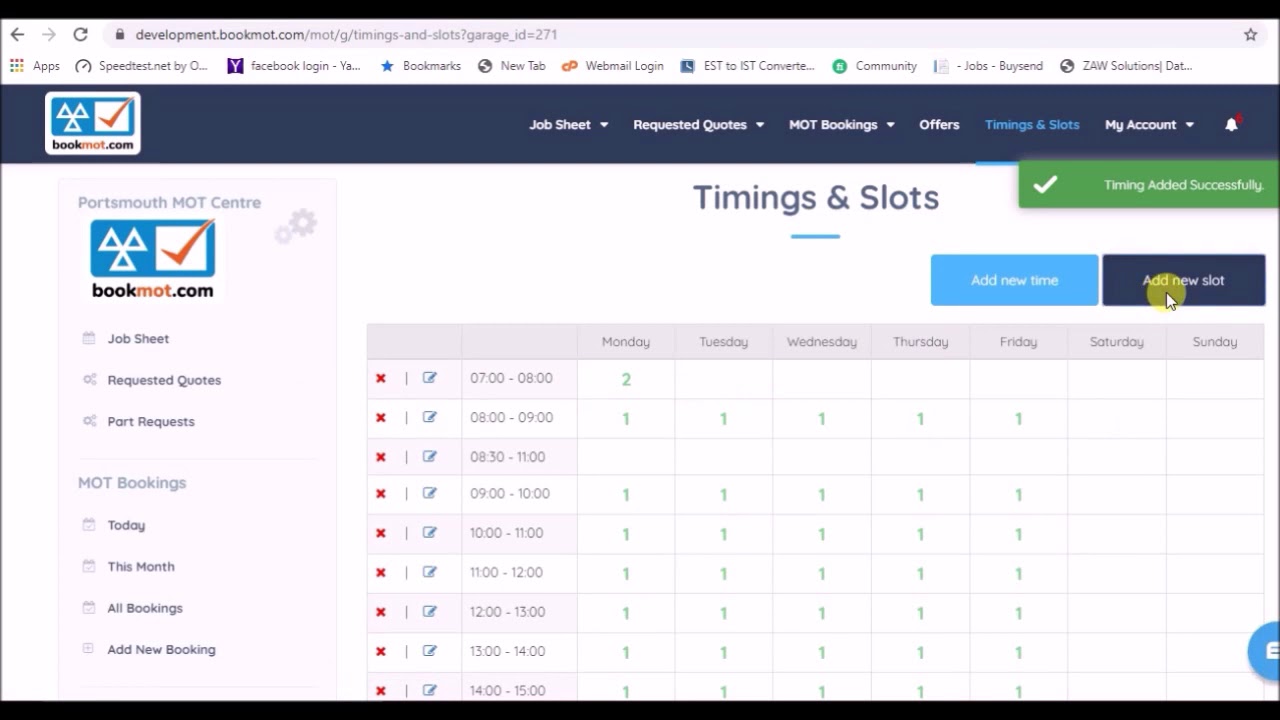 Bookmot.com | MOT Centres Timing & Slots Tutorial | Book MOT Online ...