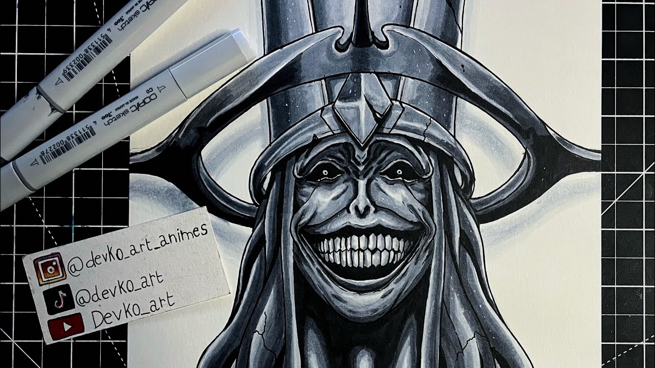 SOLO LEVELING | Drawing The Statue of God | Copic | Time-lapse - YouTube
