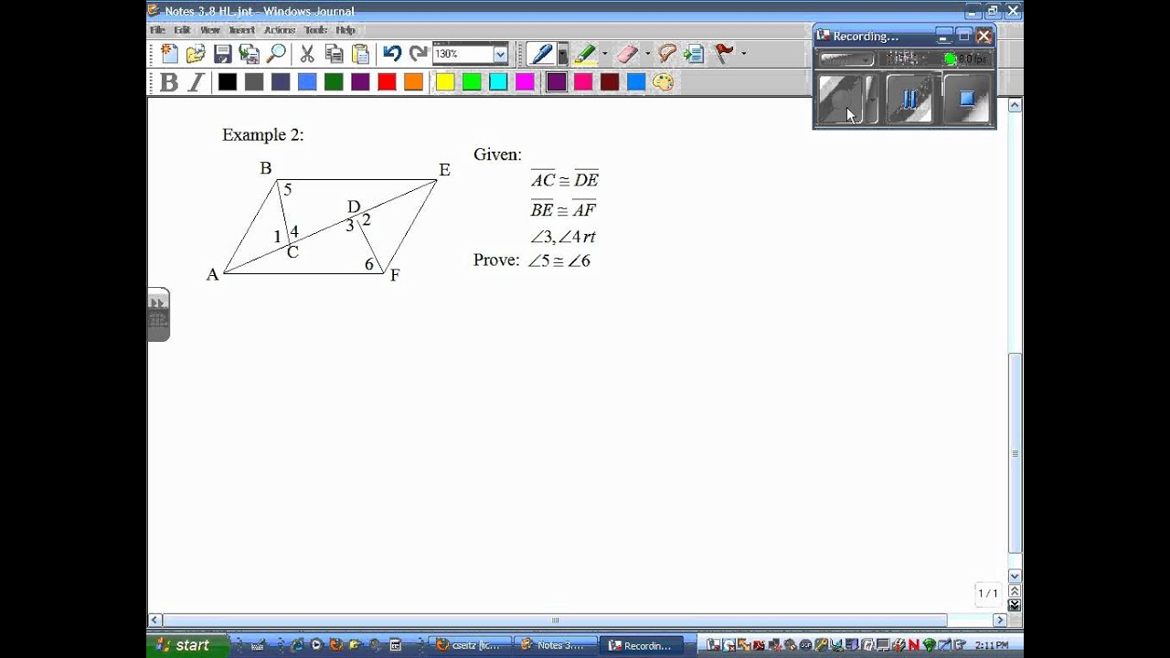 ATHS Honor Geometry Lesson 3.8 HL.wmv - YouTube