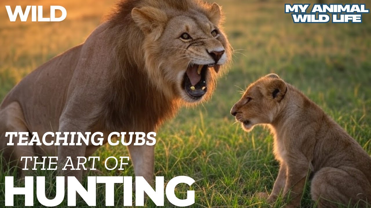 You Won't Believe How Lions Teach Their Cubs to Hunt! - YouTube