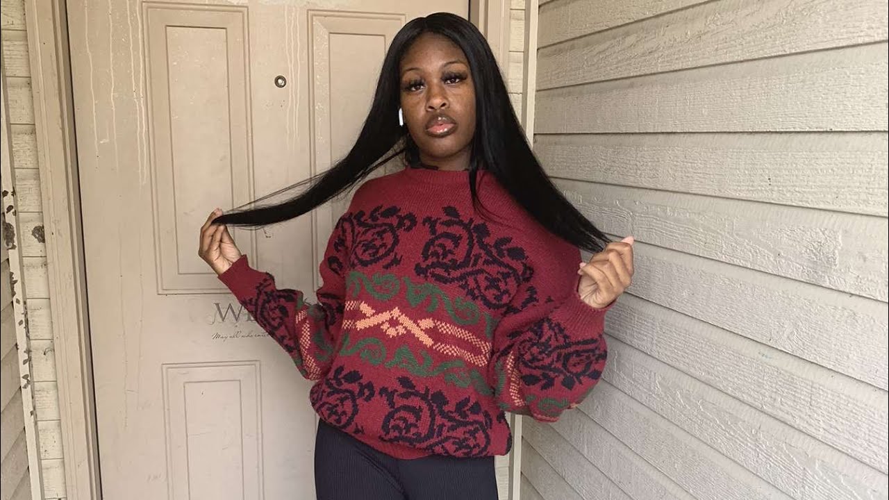 Wig review: 22 inch Buss Down - YouTube