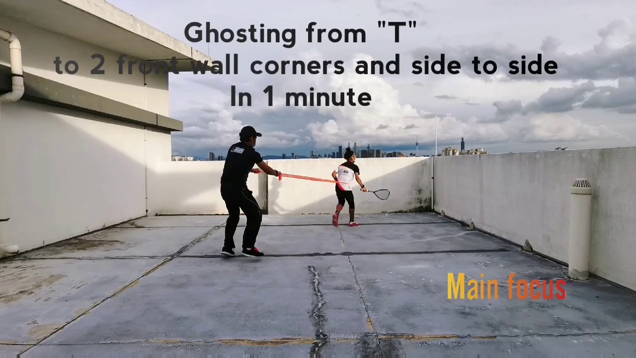 Squash Ghosting with Resistance Band - YouTube