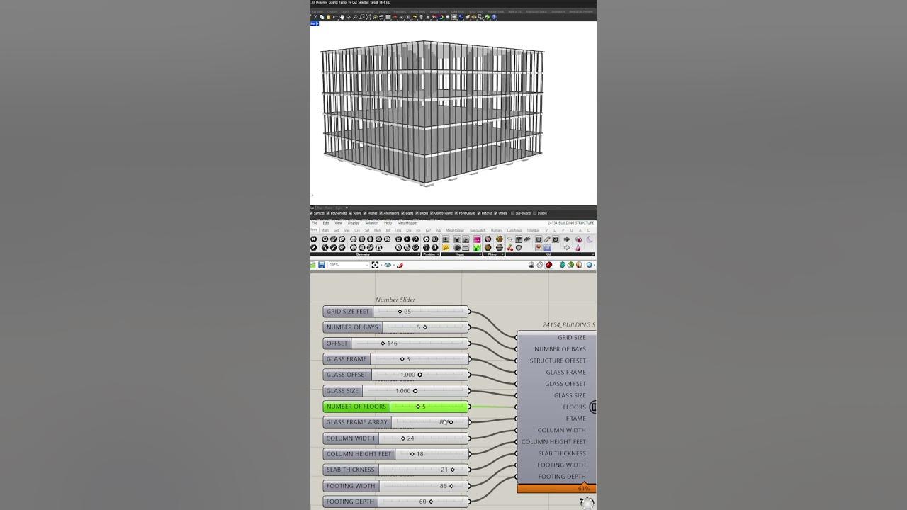 Grasshopper Tutorial Parametric Script Rhino 3D Architecture Design Preview - YouTube