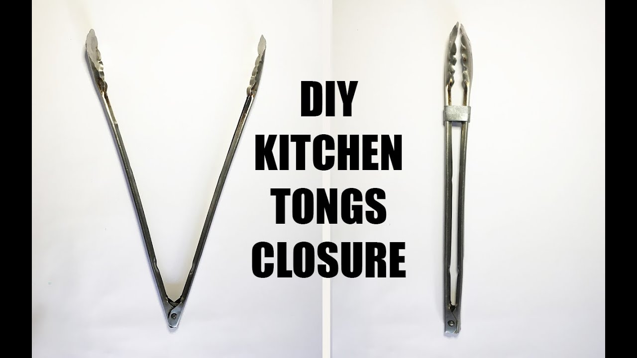 DIY Kitchen Tongs Closure - YouTube