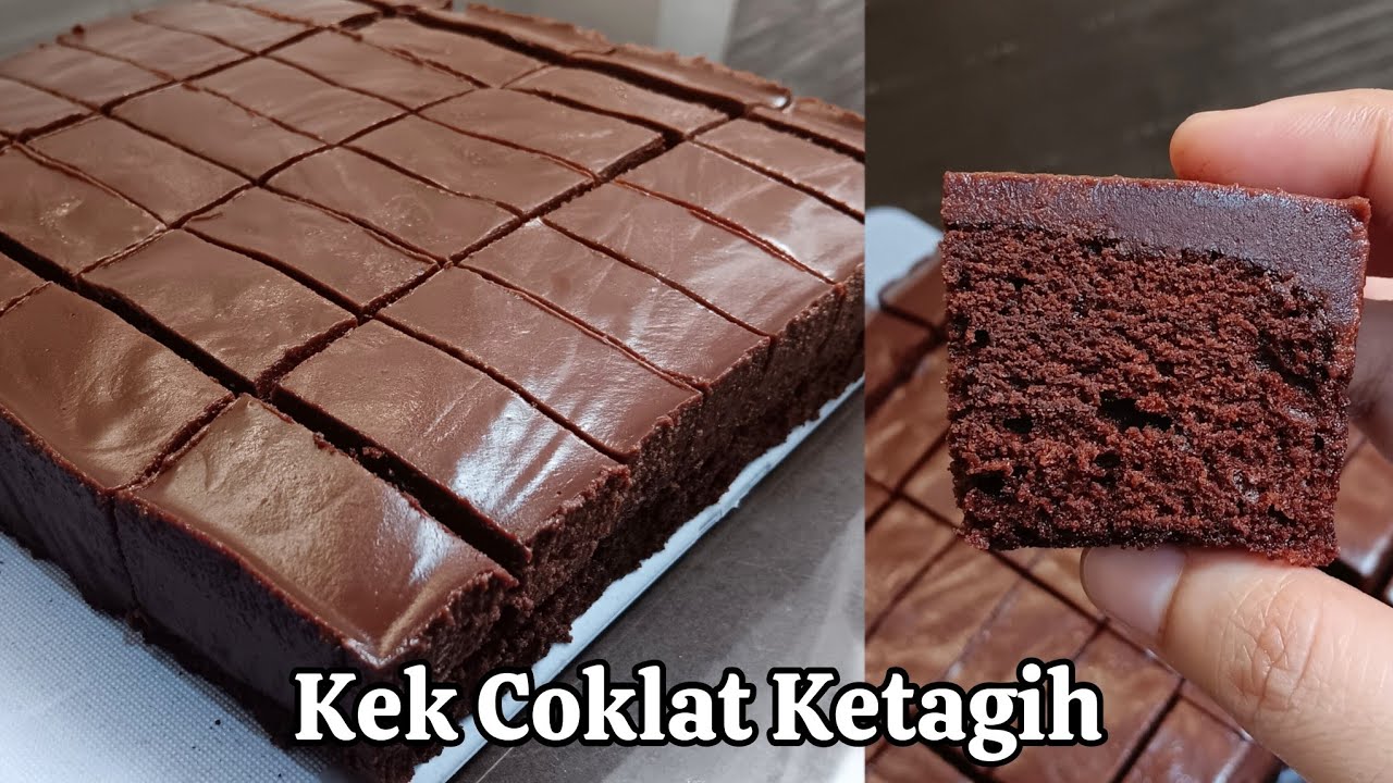 CAKE VIRAL!! BIKIN NAGIH!! Kek Coklat Ketagih - YouTube