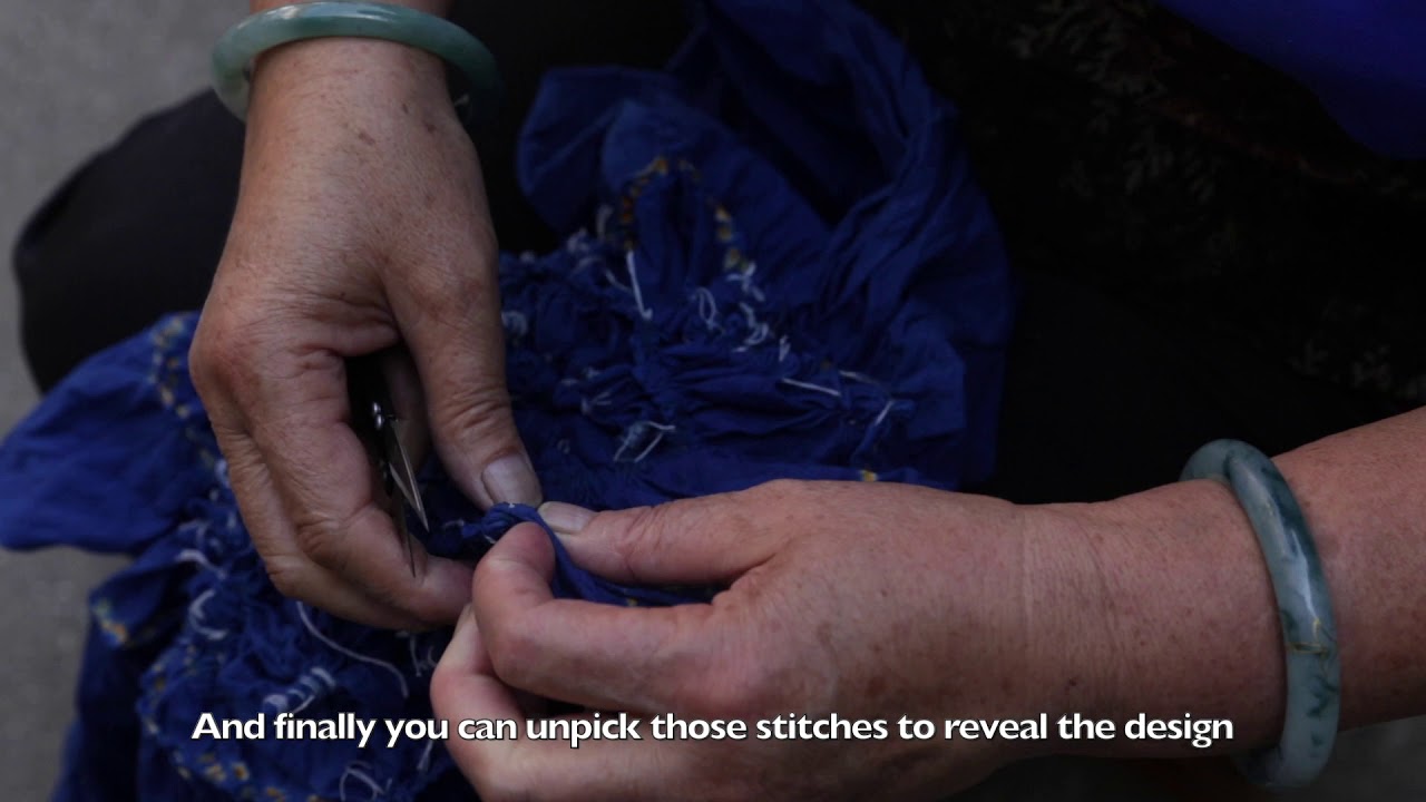Virtual Studio - Dali traditional textile 'Zha Ran' tie dye - YouTube