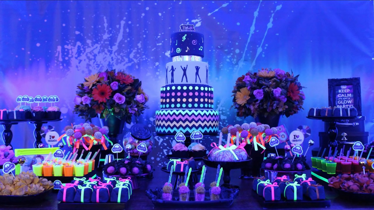 Balada Neon - Decoração - YouTube