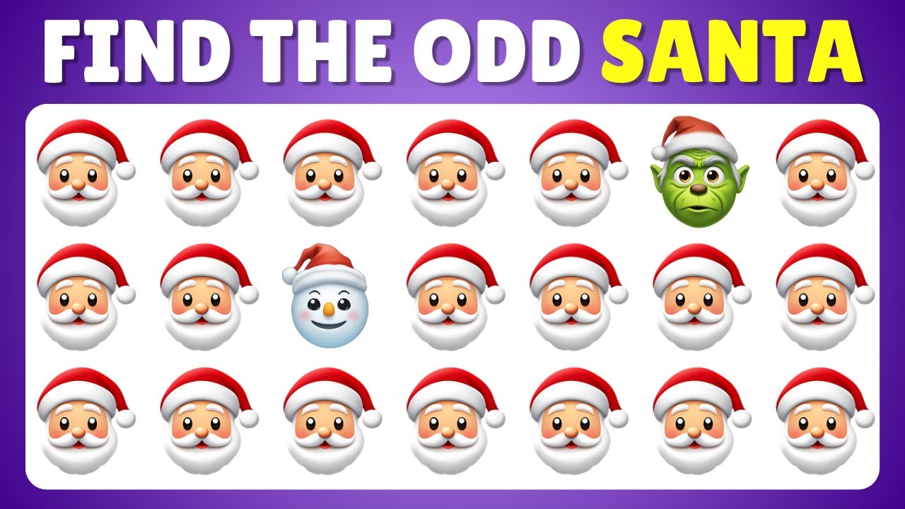 Find the ODD One Out - Christmas Edition 🎄🎅⛄️ | Easy, Medium, Hard ...