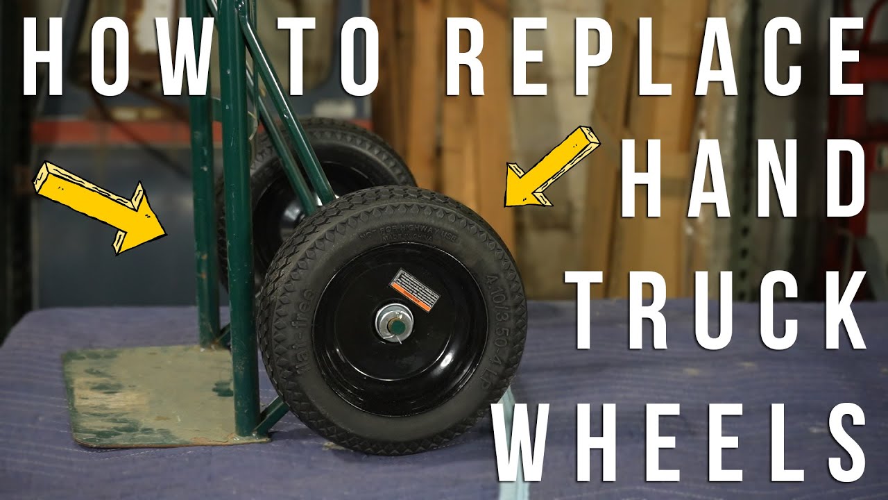 How To Replace Hand Truck Wheels - A Detailed Explanation on How to Fix a Broken Two-Wheel Dolly ...