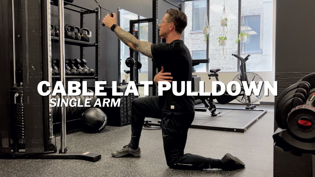 Cable Single Arm Lat Pulldown - YouTube