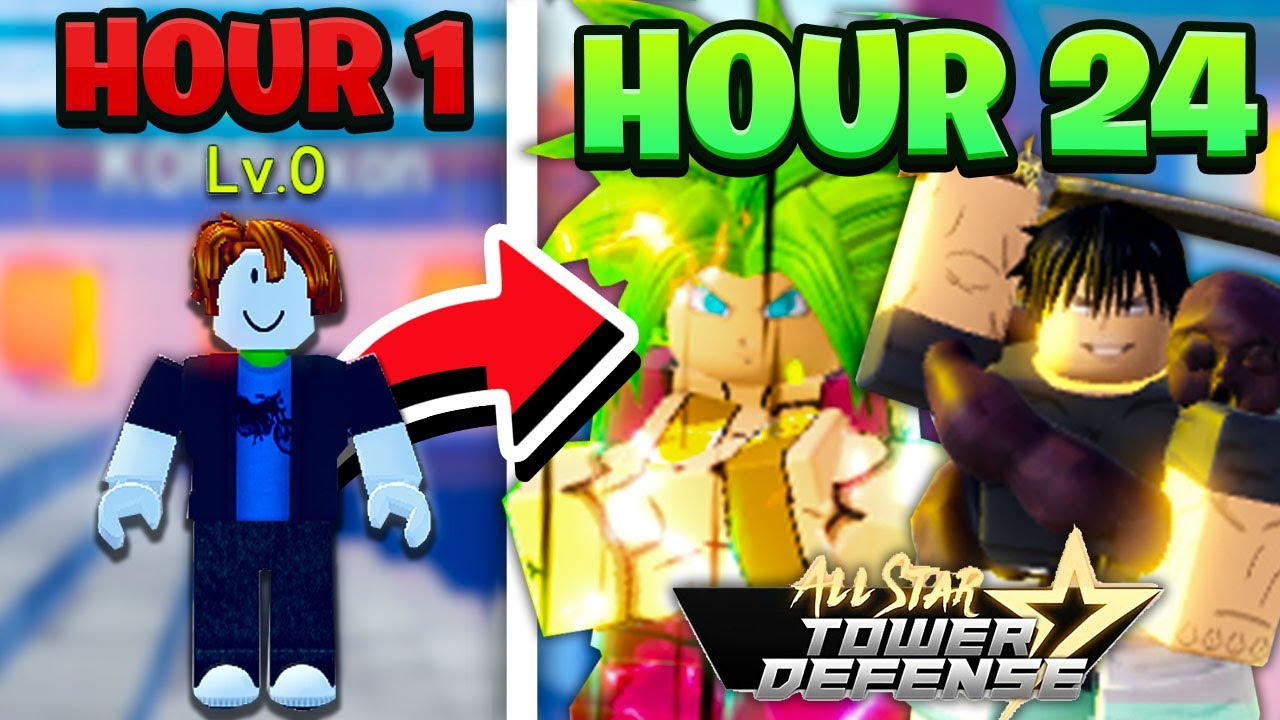 I Played ASTD (All Star Tower Defense) NEW UPD For 24 HOURS And BECAME ...