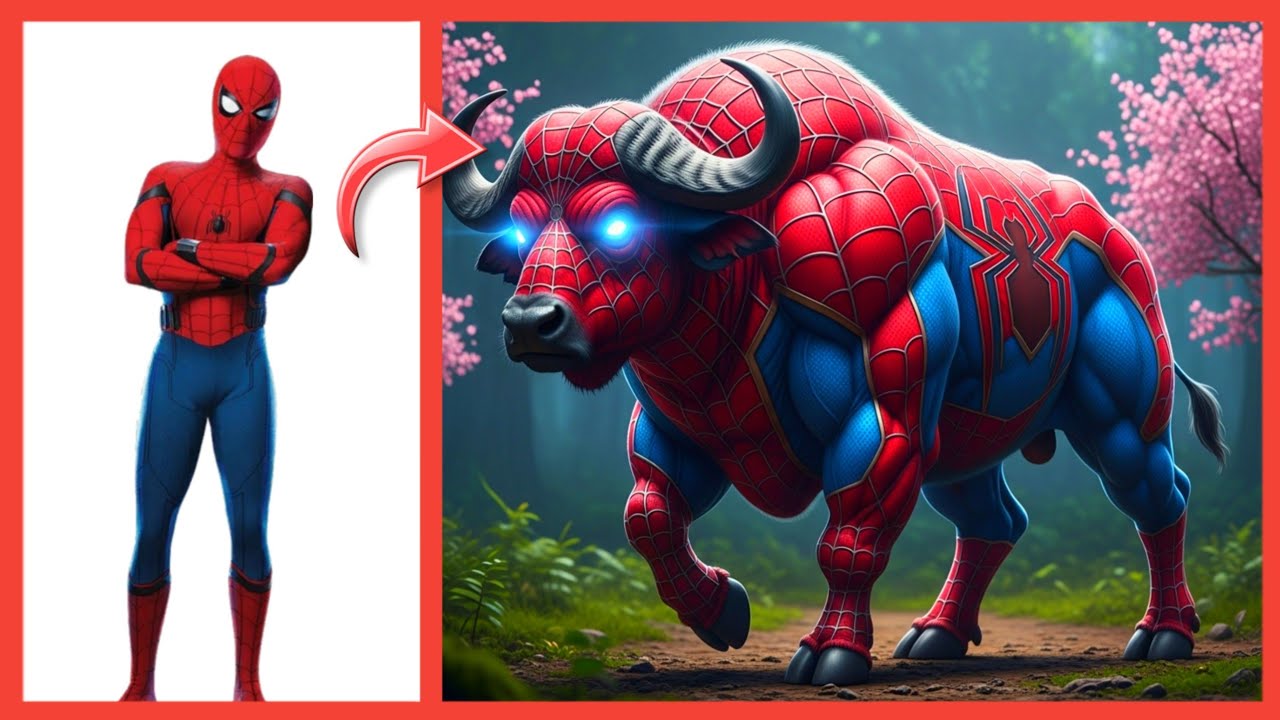 All Superheroes Turn Into Muscular Buffalo 🐃 🔥 Marvel & DC Epic ...