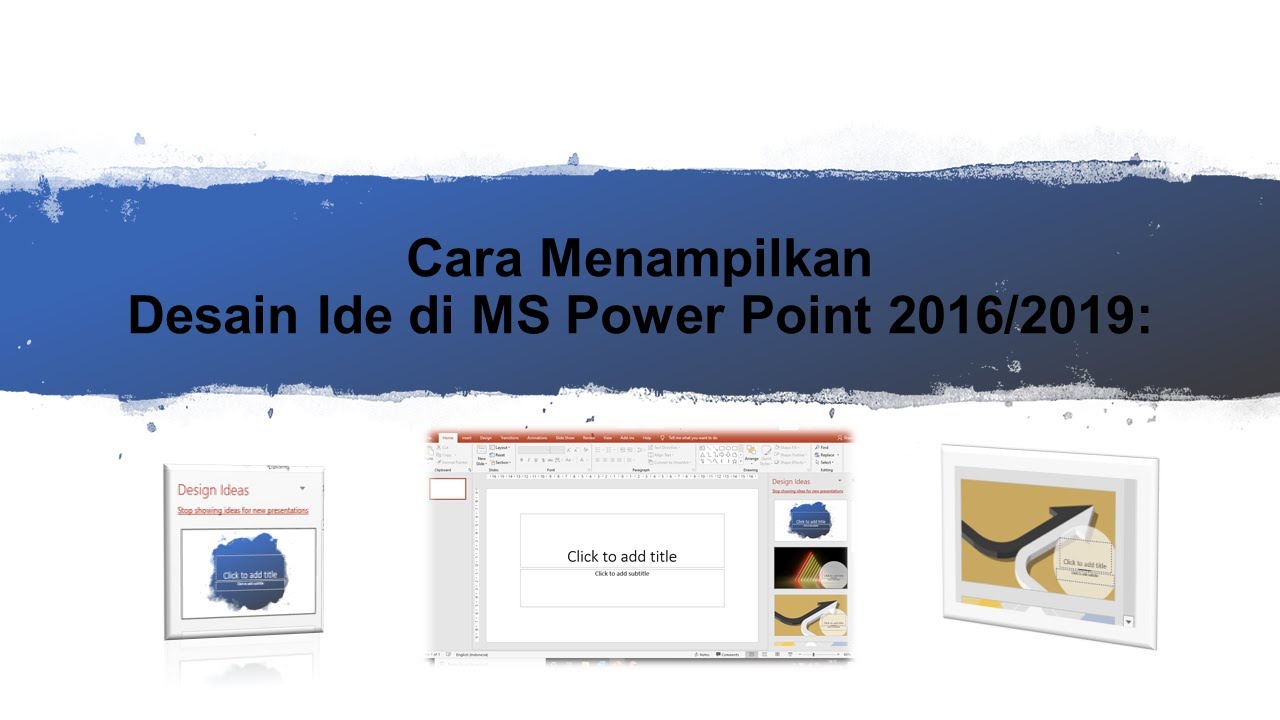 Cara Menampilkan Desain Ide Pada Power Point - YouTube