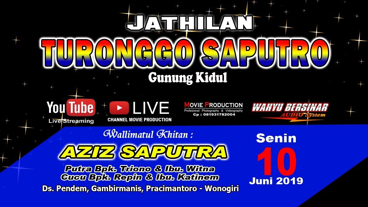 Khitanan AZIZ SAPUTRA Putra Bpk. Triono & Ibu. Witna - YouTube