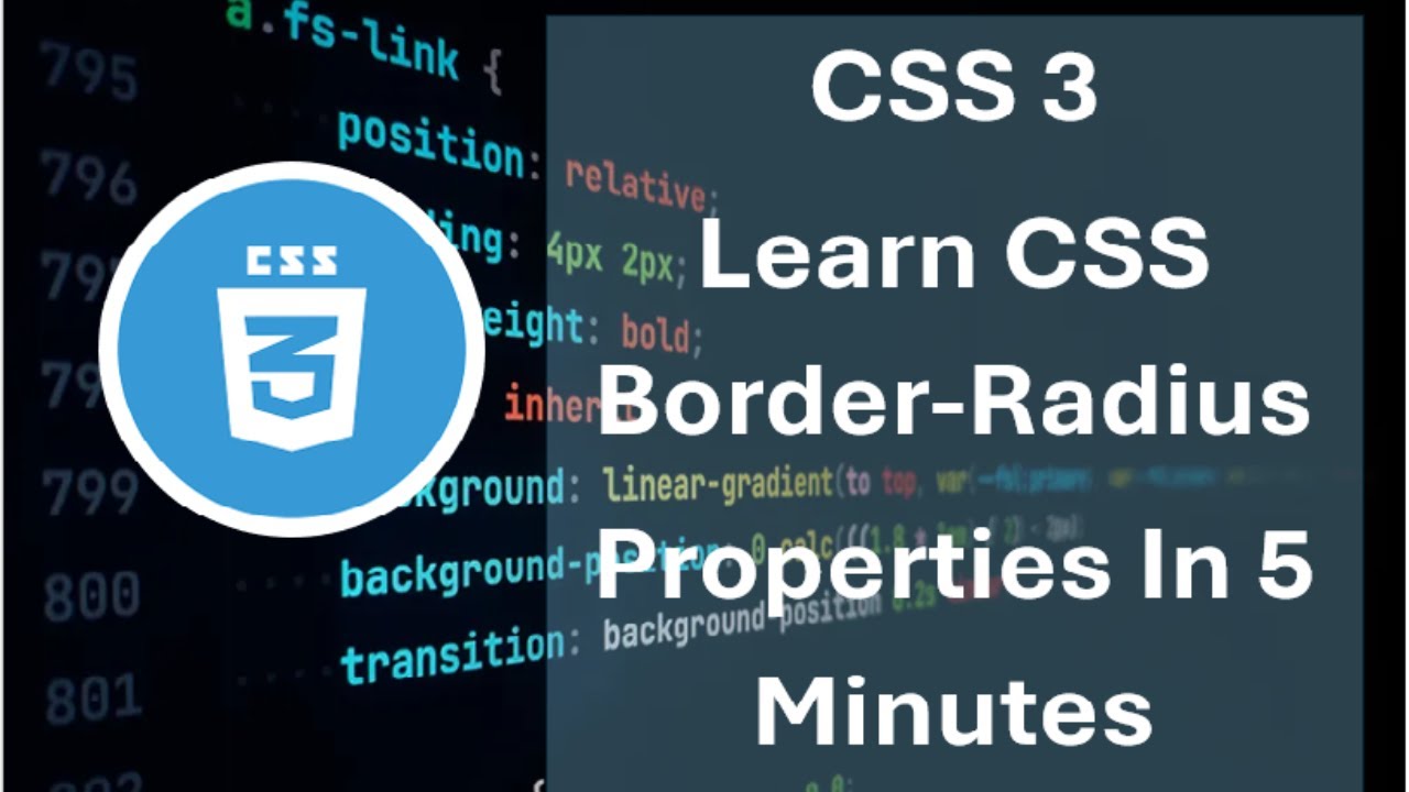 css3 Learn CSS Border Radius in 5 Minutes | Easy CSS Tutorial for ...